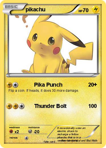 Pokémon pikachu 11498 11498 - Pika Punch - My Pokemon Card