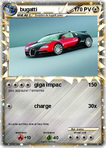 Pokémon bugatti 262 262 - giga impac - Ma carte Pokémon