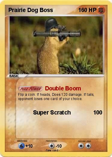Pokémon Prairie Dog Boss - Double Boom - My Pokemon Card