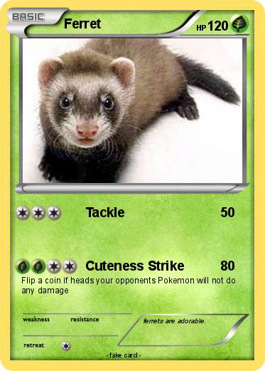 Pokémon Ferret 37 37 - Tackle - My Pokemon Card
