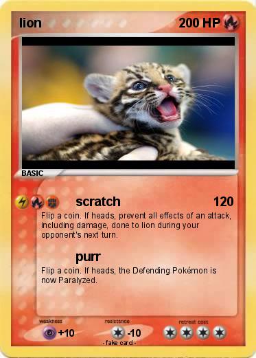 Pokémon lion 901 901 - scratch - My Pokemon Card