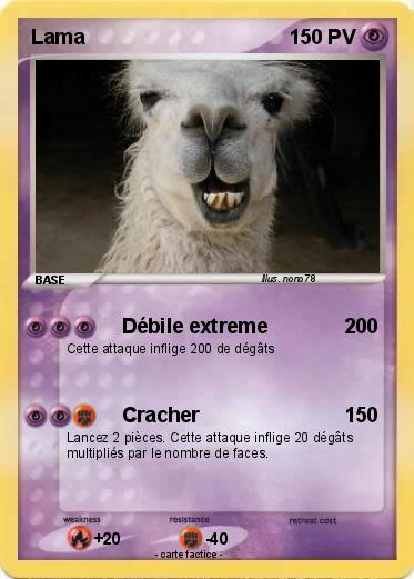 Pokémon Lama 79 79 - Débile extreme - Ma carte Pokémon