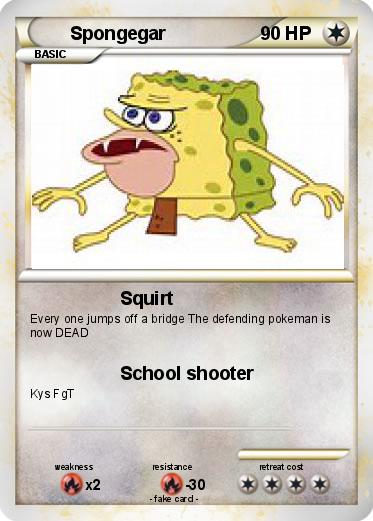 Pokémon Spongegar 25 25 - Squirt - My Pokemon Card