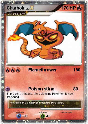 Pokémon Charbok - Flamethrower - My Pokemon Card