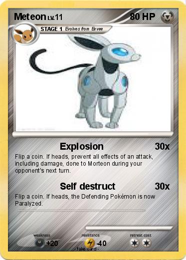 Pokémon Meteon 2 2 - Explosion - My Pokemon Card