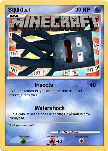 Pokémon Squid 324 324 - Insects - My Pokemon Card