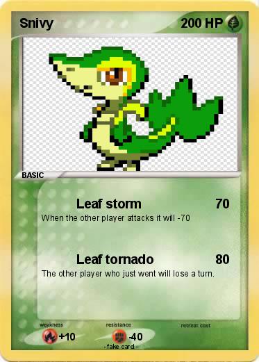 Pokémon Snivy 1462 1462 - Leaf storm - My Pokemon Card