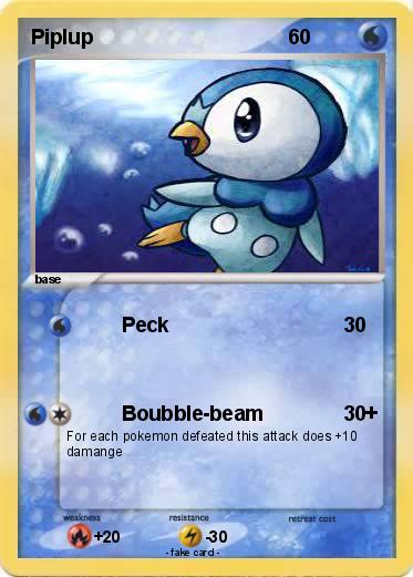 Pokémon Piplup 860 860 - Peck - My Pokemon Card
