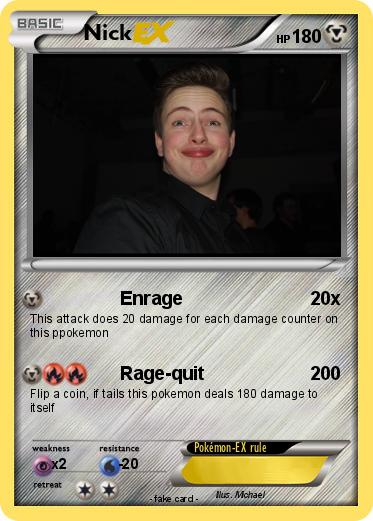 Pokémon Nick 1267 1267 - Enrage - My Pokemon Card