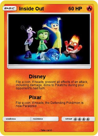 Pokémon Inside Out 7 7 - Disney - My Pokemon Card