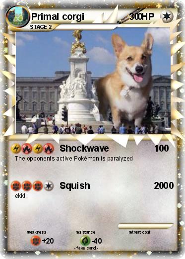 Pokémon Primal corgi - Shockwave - My Pokemon Card