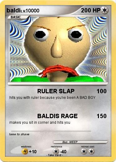Pokémon baldi 206 206 - RULER SLAP - My Pokemon Card