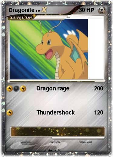 Pokémon Dragonite 727 727 - Dragon rage - My Pokemon Card