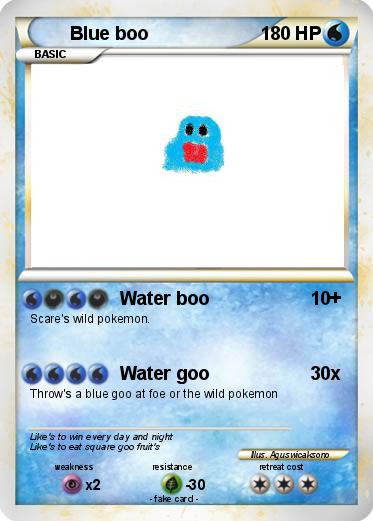 Pokémon Blue boo 1 1 - Water boo - My Pokemon Card