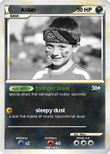 Pokémon Aidan 215 215 - thunder blast - My Pokemon Card