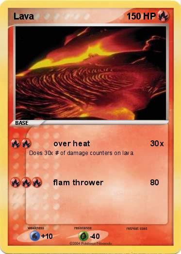 Pokémon Lava 4 4 - over heat - My Pokemon Card