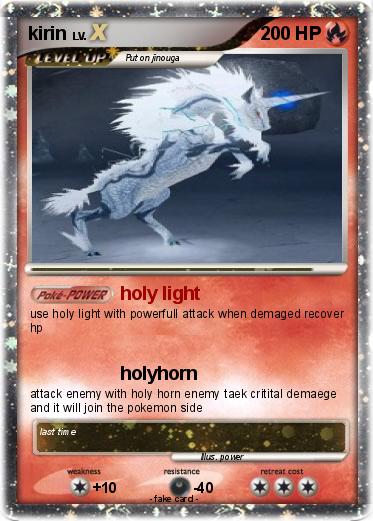 Pokémon kirin 8 8 - holy light - My Pokemon Card