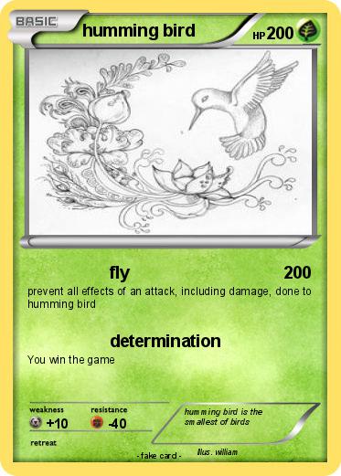 Pokémon humming bird 4 4 - fly - My Pokemon Card