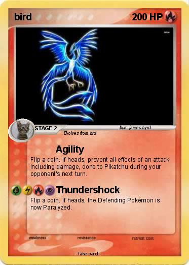 Pokémon bird 335 335 - Agility - My Pokemon Card