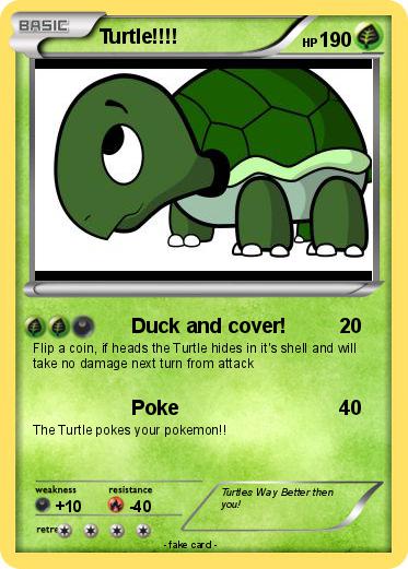 Pokémon Turtle 464 464 - Duck and cover! - My Pokemon Card