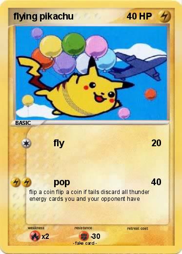 Pokémon flying pikachu 22 22 - fly - My Pokemon Card