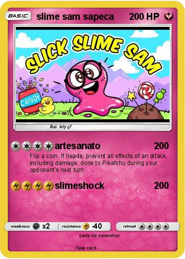 Pokémon slime sam sapeca - artesanato - My Pokemon Card