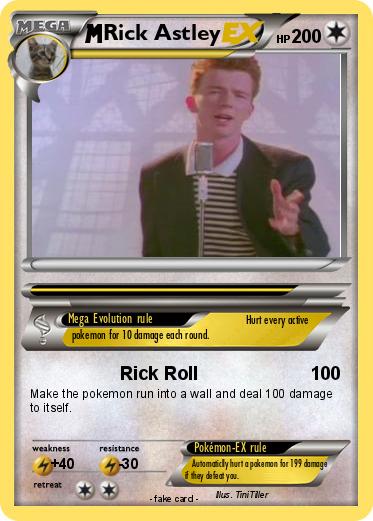 Pokémon Rick Astley 179 179 - Rick Roll - My Pokemon Card
