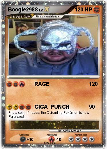 Pokémon Boogie2988 3 3 - RAGE - My Pokemon Card