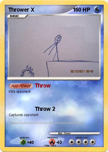 Pokémon Thrower X 1 1 - Throw - My Pokemon Card