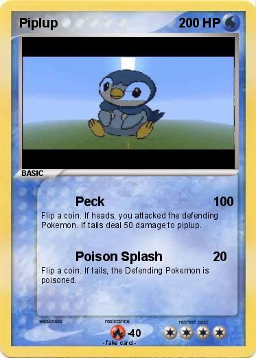 Pokémon Piplup 767 767 - Peck - My Pokemon Card