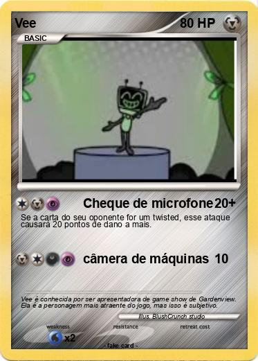Pokémon Vee 17 17 - Cheque de microfone - My Pokemon Card