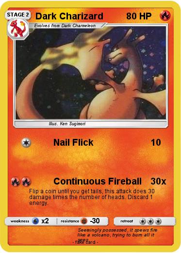 Pokémon Dark Charizard 851 851 - Nail Flick - My Pokemon Card