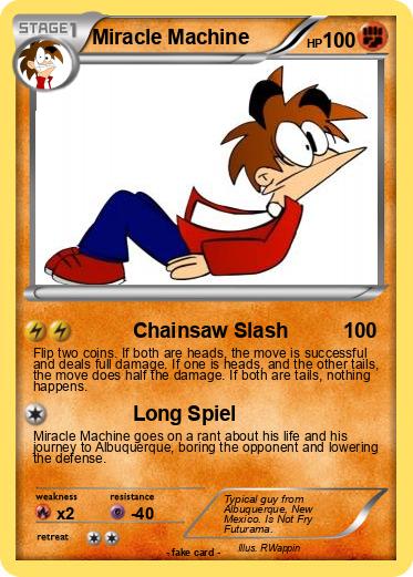 Pokémon Miracle Machine - Chainsaw Slash - My Pokemon Card