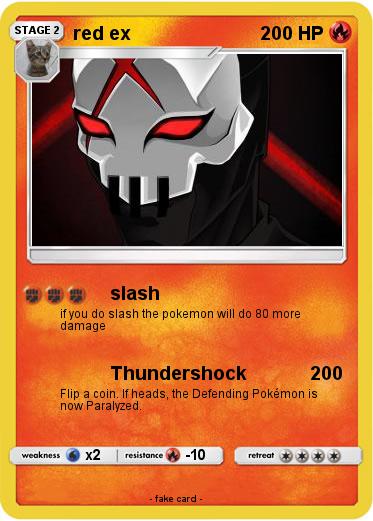 Pokémon red ex 6 6 - slash - My Pokemon Card