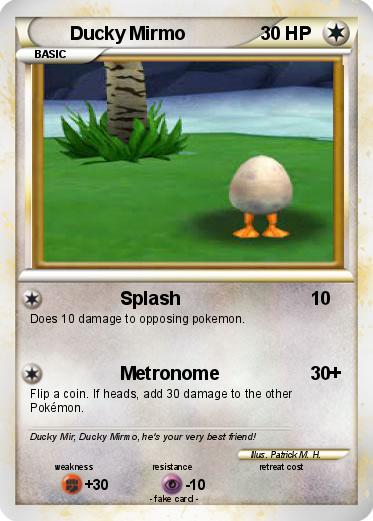 Pokémon Ducky Mirmo - Splash - My Pokemon Card