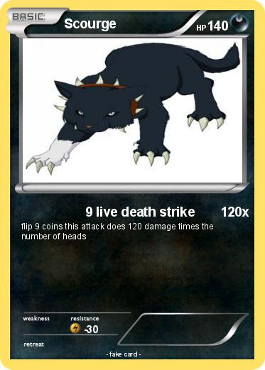 Pokémon Scourge 303 303 - 9 live death strike x x - My Pokemon Card
