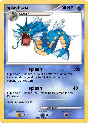Pokémon splash 59 59 - splash - My Pokemon Card