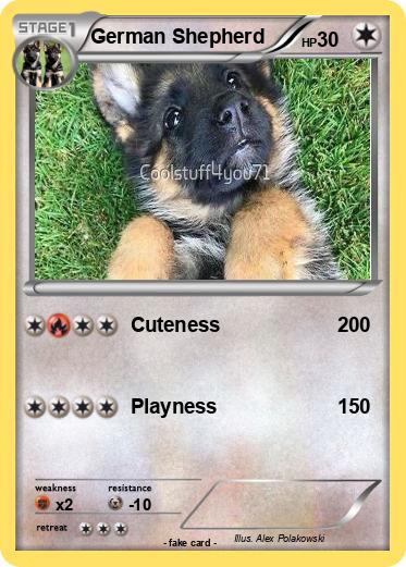 Pokémon German Shepherd 54 54 - Cuteness - My Pokemon Card
