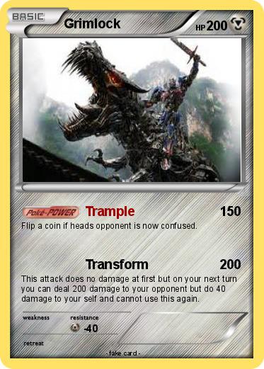 Pokémon Grimlock 57 57 - Trample - My Pokemon Card