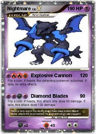 Pokémon Nightmare 260 260 - Explosive Cannon - My Pokemon Card