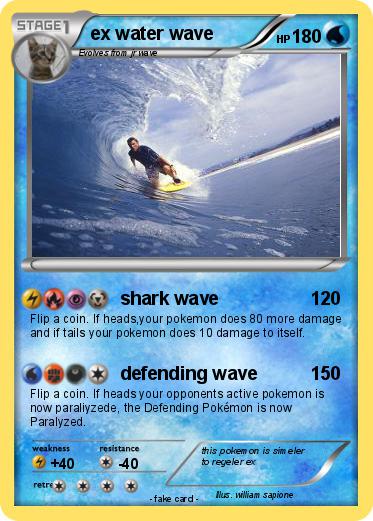 Pokémon ex water wave - shark wave - My Pokemon Card