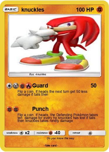 Pokémon knuckles 985 985 - Guard - My Pokemon Card