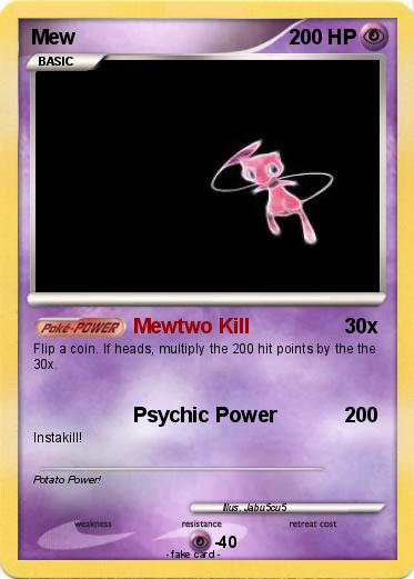 Pokémon Mew 5028 5028 - Mewtwo Kill - My Pokemon Card