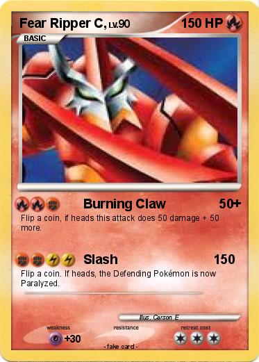 Pokémon Fear Ripper C - Burning Claw 50+ - My Pokemon Card