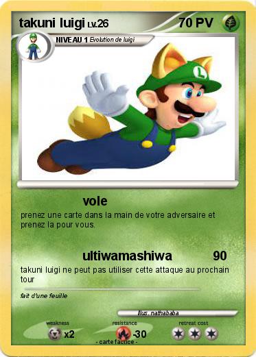 Pokémon takuni luigi - vole - Ma carte Pokémon