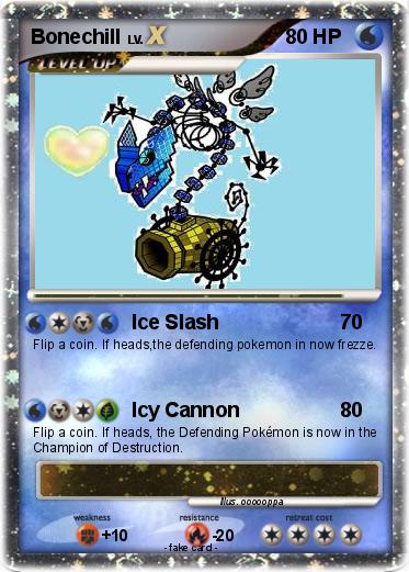 Pokémon Bonechill - Ice Slash - My Pokemon Card