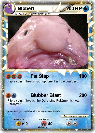 Pokémon Blobert - Fat Slap - My Pokemon Card