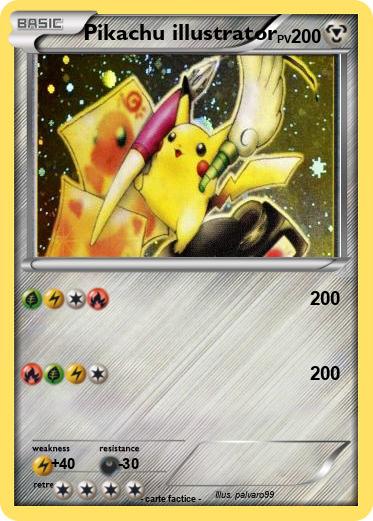 Pokémon Pikachu illustrator 19 19 - Ma carte Pokémon