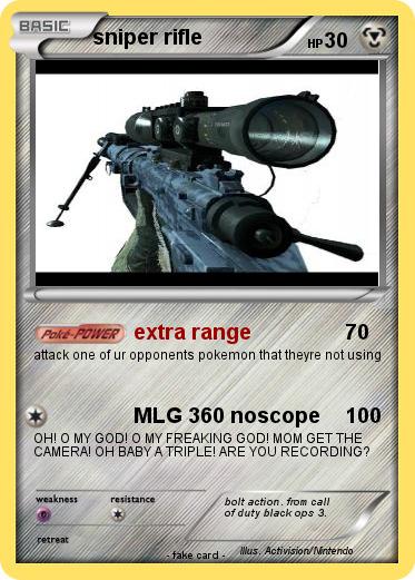 Pokémon sniper rifle 21 21 - extra range - My Pokemon Card