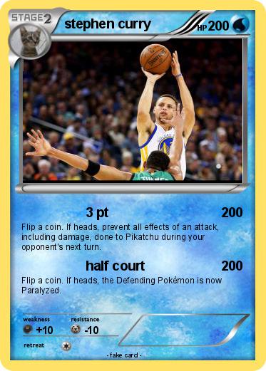 Pokémon stephen curry 122 122 - 3 pt - My Pokemon Card